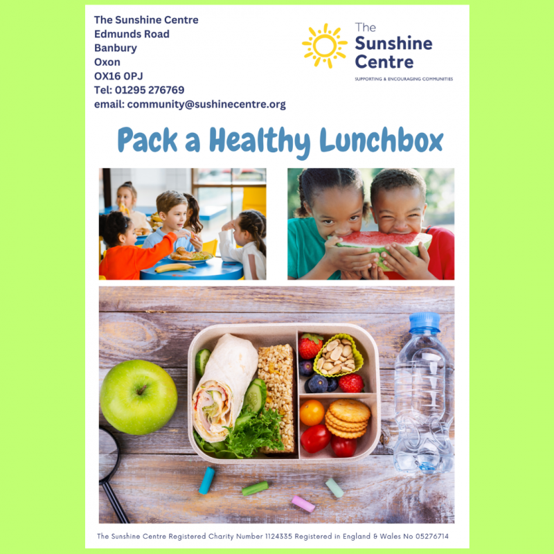 Pack a healthy lunchbox! – The Sunshine Centre