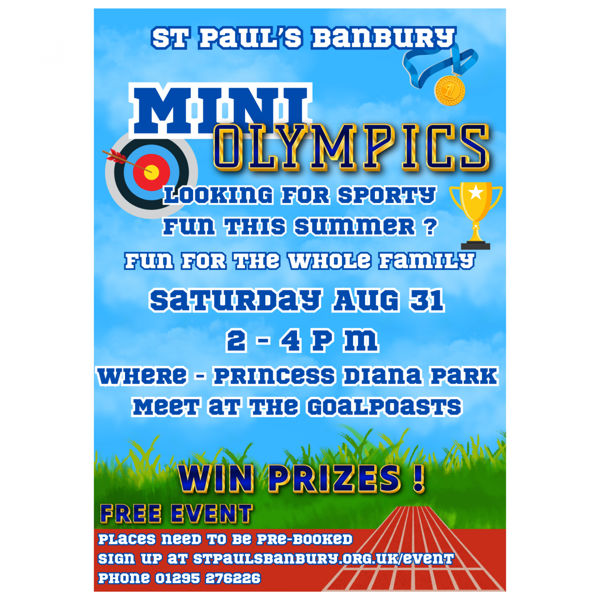 Mini Olympics, Saturday 31st August. – The Sunshine Centre